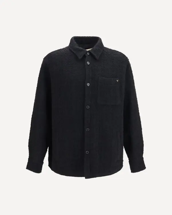 Valentino Garavani Textured High-neck Jacket