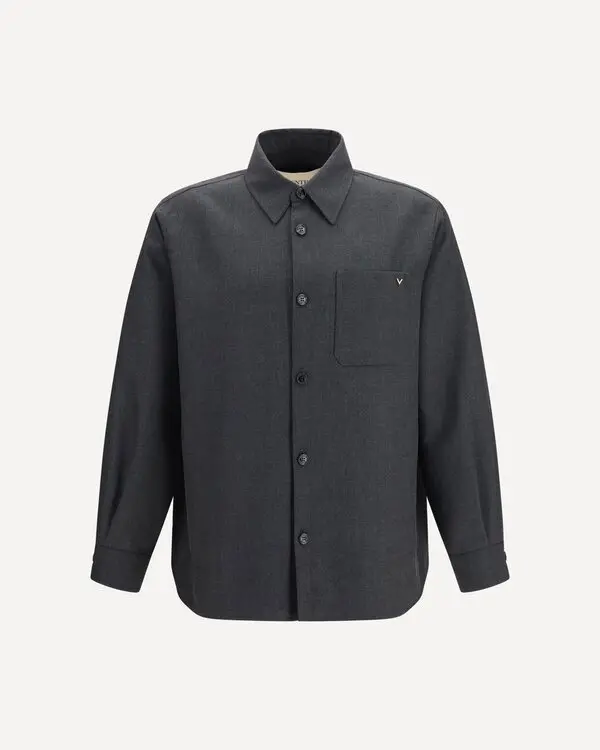 Valentino Garavani Vlogo Wool Blend Jacket