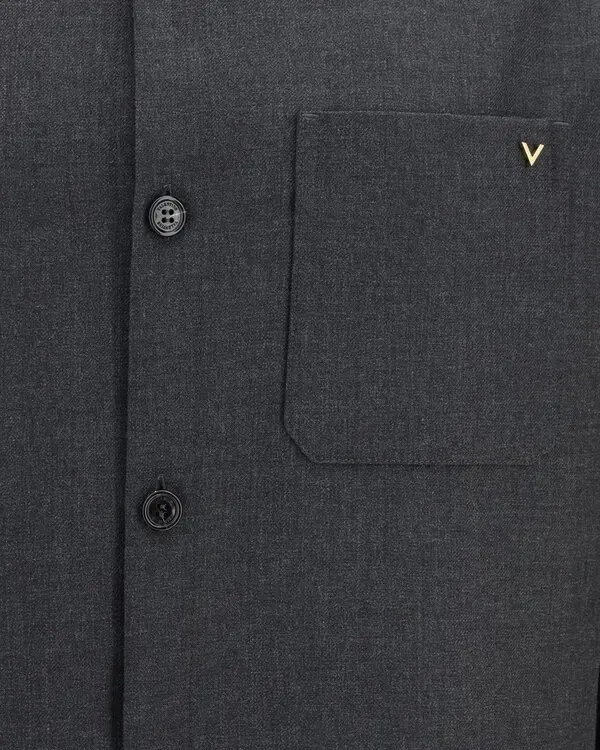 Valentino Garavani Vlogo Wool Blend Jacket