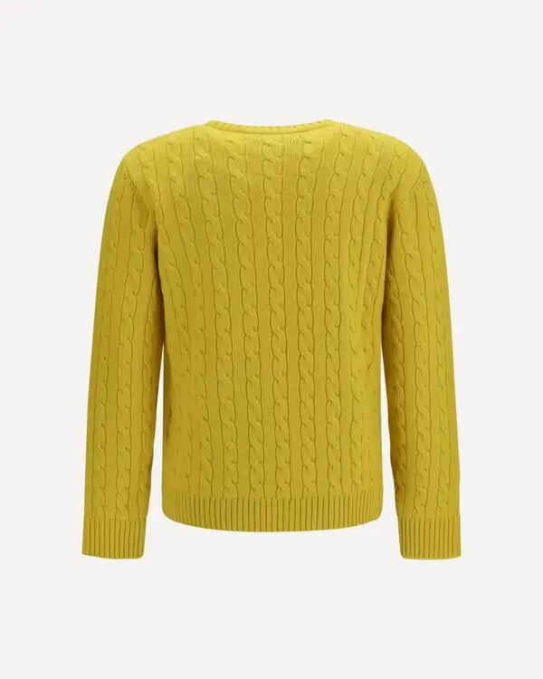Valentino Garavani Vlogo Cable-knit Cashmere Sweater