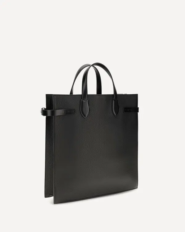 Valentino Garavani Medium Antibes Grained Leather Shopping Bag