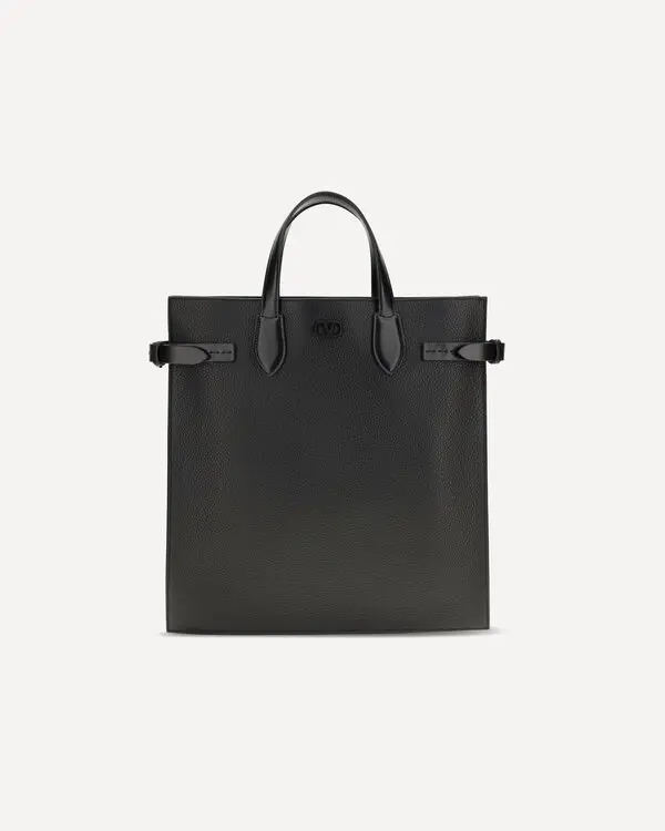 Valentino Garavani Medium Antibes Grained Leather Shopping Bag