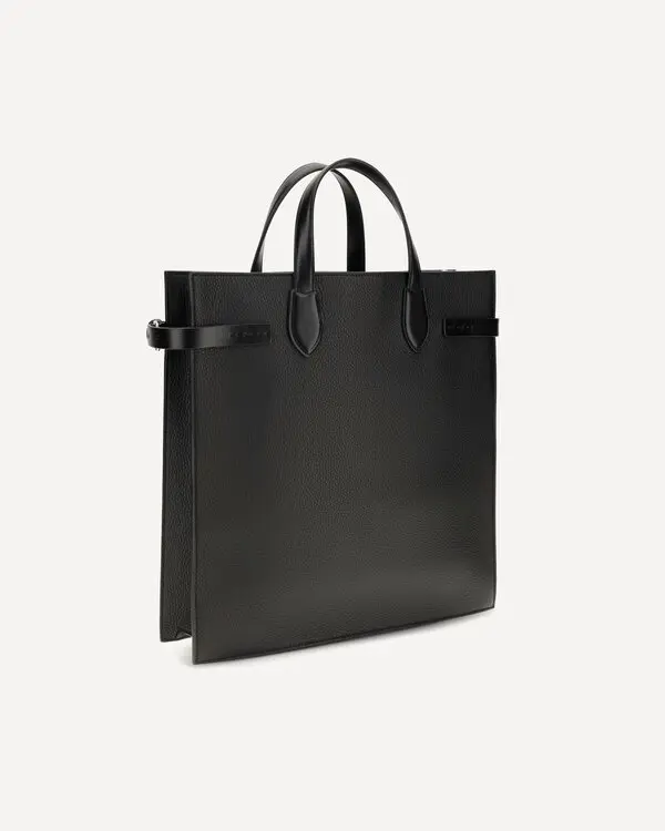 Valentino Garavani Medium Antibes Grained Leather Shopping Bag