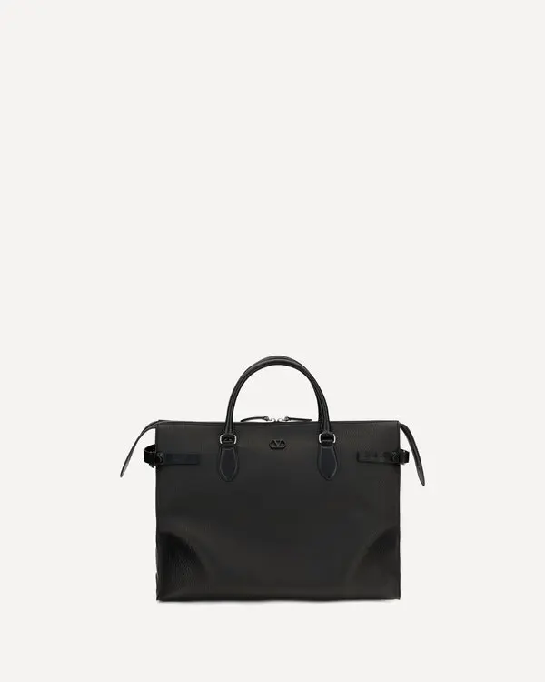 Valentino Garavani Large Antibes Top Handle Bag - Black