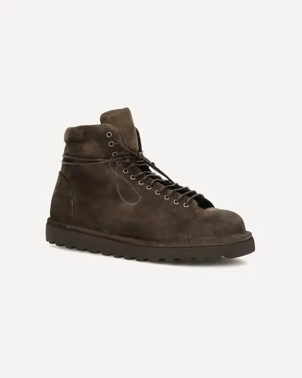 Marsèll Pallottola Suede Lace-up Ankle Boots - Brown