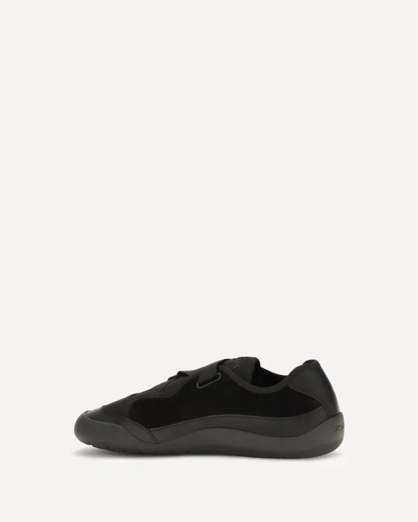 Prada Speedrock Leather And Mesh Sneakers