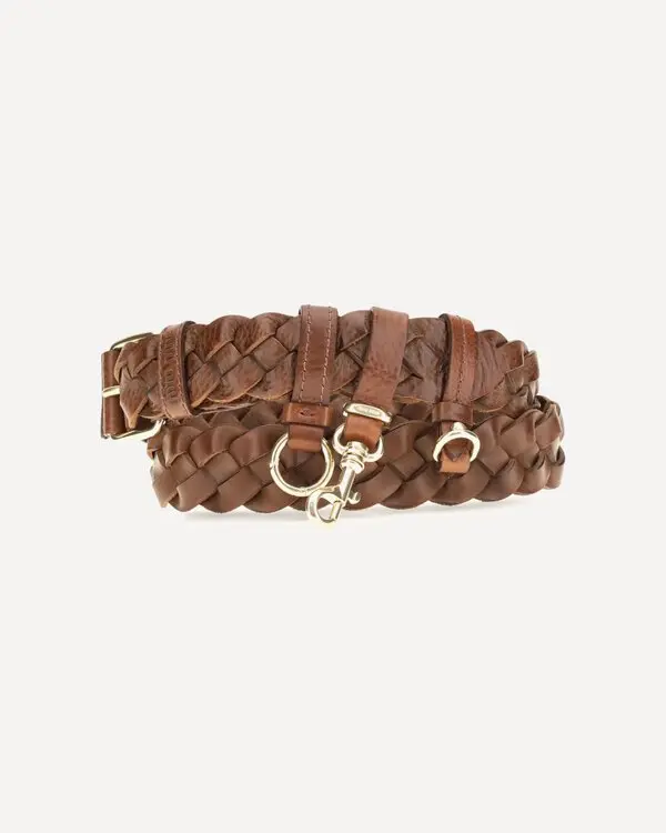 Miu Miu Woven Leather Belt