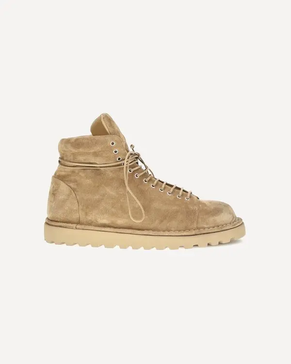 Marsèll Pallottola Suede Lace-up Ankle Boots - Beige