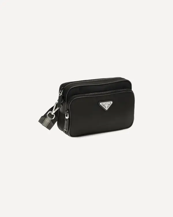 Prada Re-nylon And Saffiano Leather Shoulder Bag