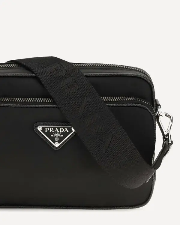 Prada Re-nylon And Saffiano Leather Shoulder Bag