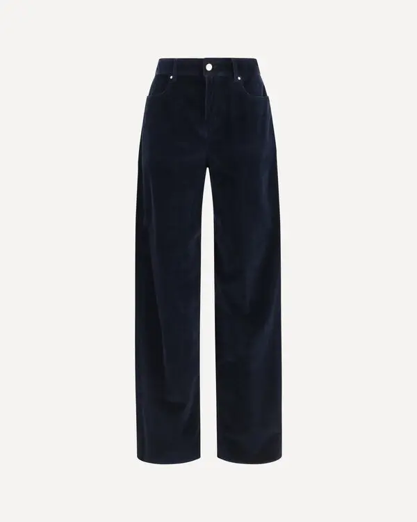 Max Mara Corduroy Velvet Palazzo Pants