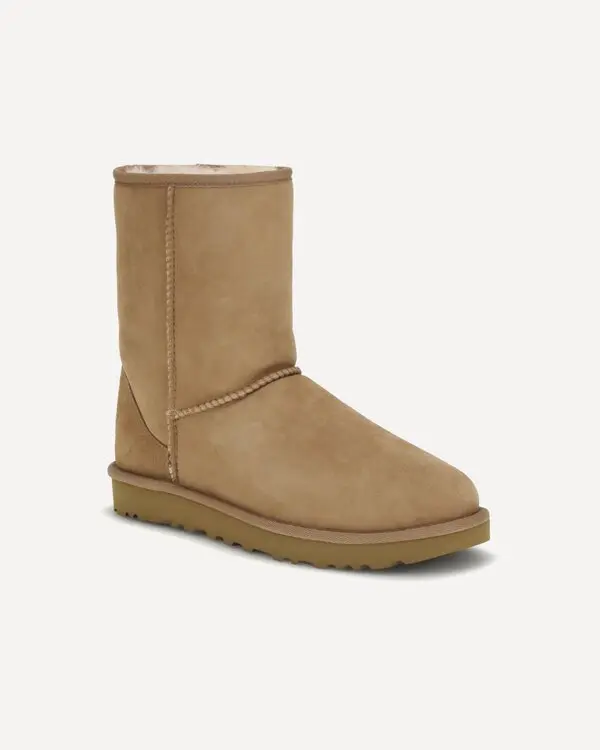 UGG Classic Short Suede Boots - Beige