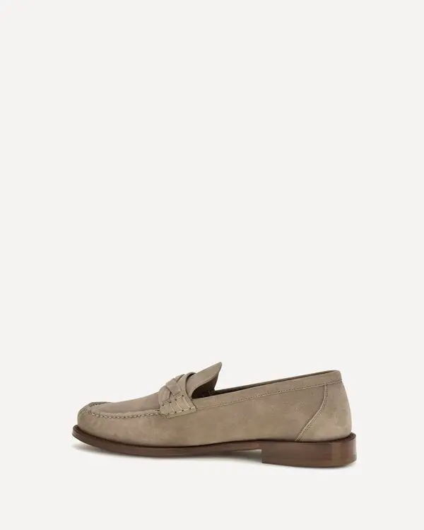 Brunello Cucinelli Suede Loafers - Beige