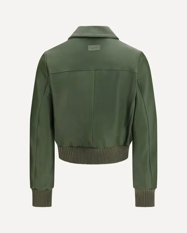 VALSTAR Cropped Nappa Leather Jacket