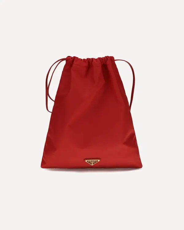 Prada Wish Re-nylon Clutch - Red