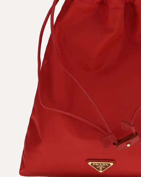 Prada Wish Re-nylon Clutch - Red