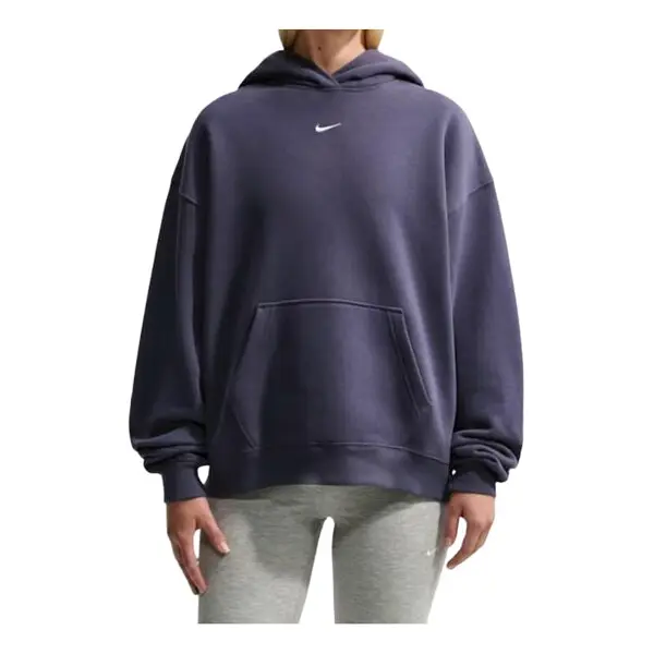 Nike Studio Fleece Medium Weight Hoodie - Gridiron/sail