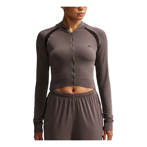 Nike X Skims Stretch Nylon Baby Hoodie - Resin/phoenix