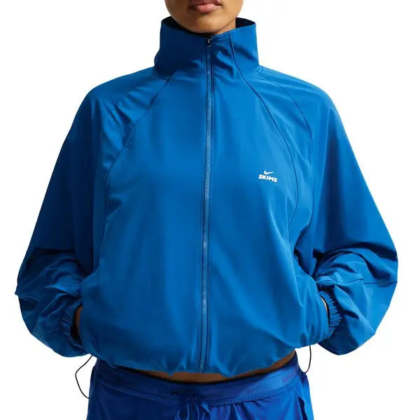 Nike X Skims Stretch Nylon Zip-up Jacket - Cobalt