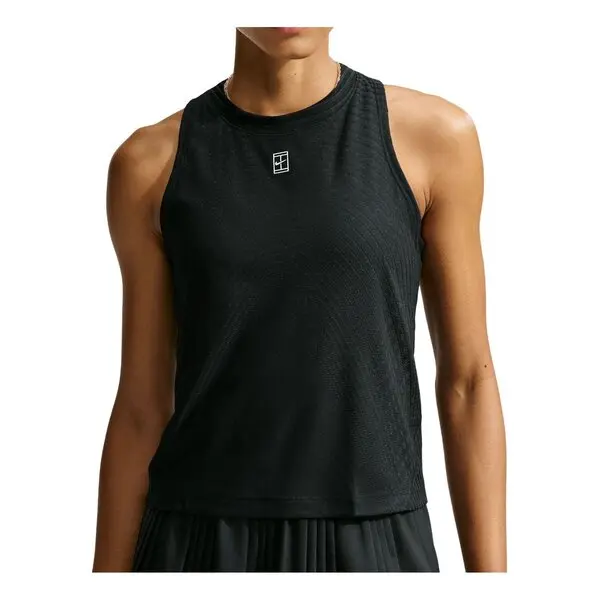 Nike Court Advantage Aero-fit Tank Top - Black/white