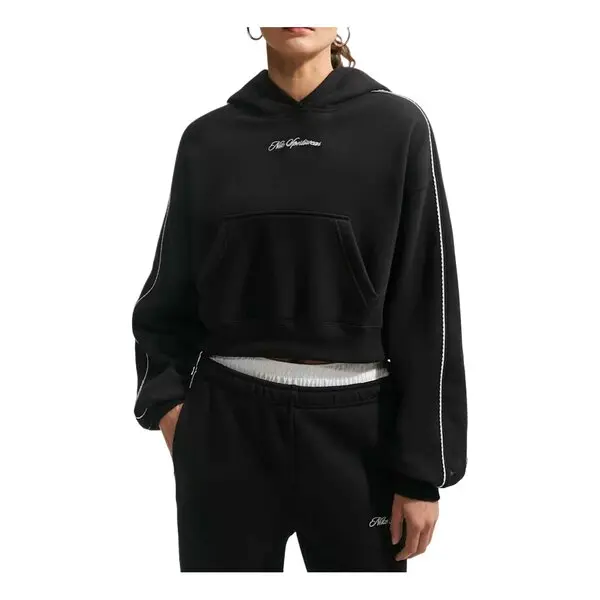 Nike Studio Fleece Cropped Hoodie