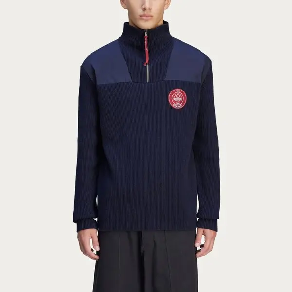 Adidas X C.p. Company Spzl Half Zip Sweatshirt Asia Sizing - Navy