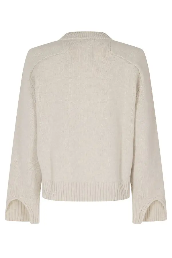 Soeur Ribbed Knit Crew Neck Sweater