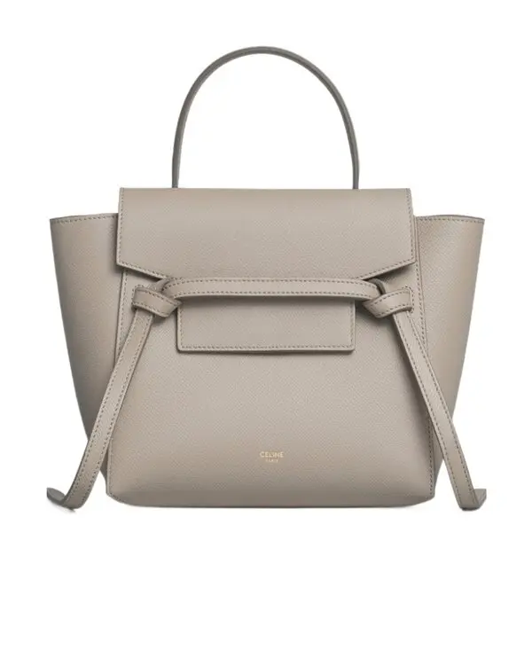 Celine Nano Belt Bag In Grained Calfskin