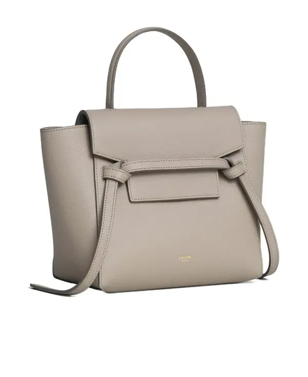Celine Nano Belt Bag In Grained Calfskin