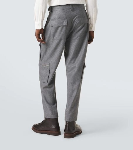 Brunello Cucinelli Virgin Wool Cargo Pants