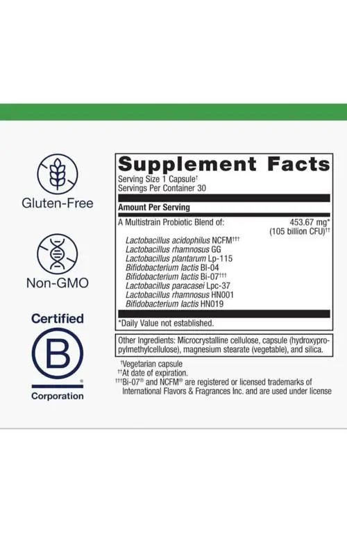METAGENICS Ultraflora Biomepro Probiotic Supplement 105 Billion Cfu Multistrain Formula 30 Capsules