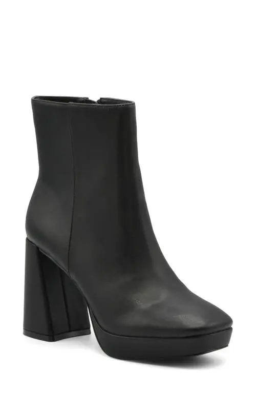 Charles By Charles David Narah Block Heel Platform Bootie - Black-sm