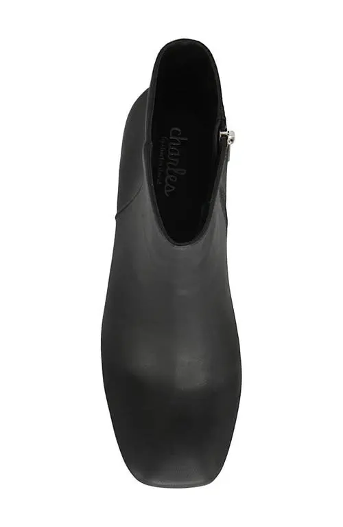 Charles By Charles David Narah Block Heel Platform Bootie - Black-sm