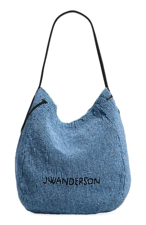 JW Anderson Beaded Small Bulb Bag - Blue 800