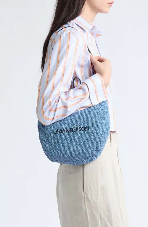 JW Anderson Beaded Small Bulb Bag - Blue 800