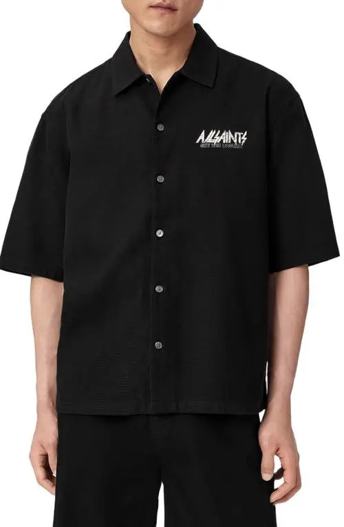 ALLSAINTS Synth Short Sleeve Button-up Shirt