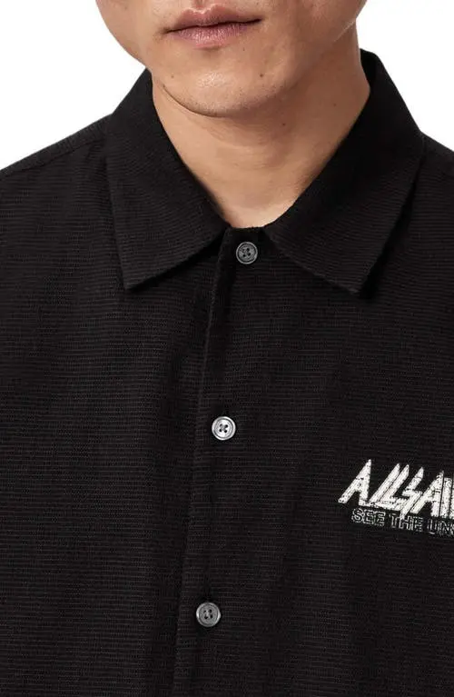 ALLSAINTS Synth Short Sleeve Button-up Shirt