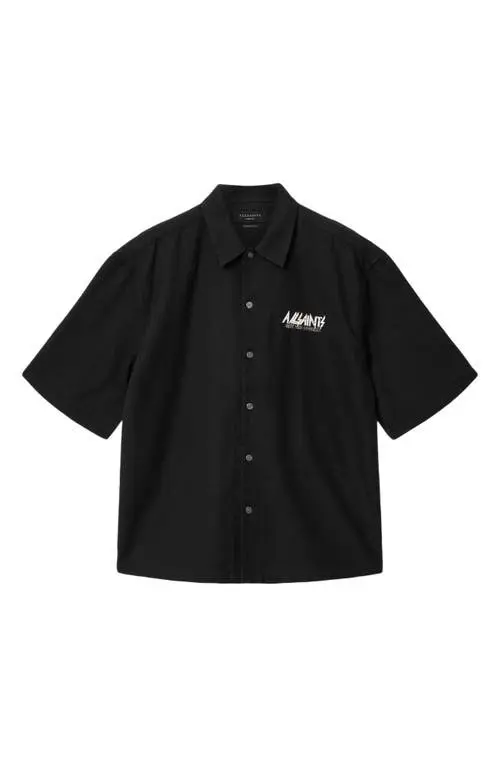 ALLSAINTS Synth Short Sleeve Button-up Shirt