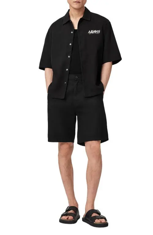 ALLSAINTS Synth Short Sleeve Button-up Shirt