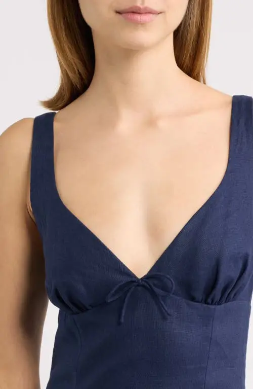 Faithfull The Brand Adalee Linen Midi Dress