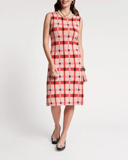 FRANCES VALENTINE Swan Shift Dress Lollipop