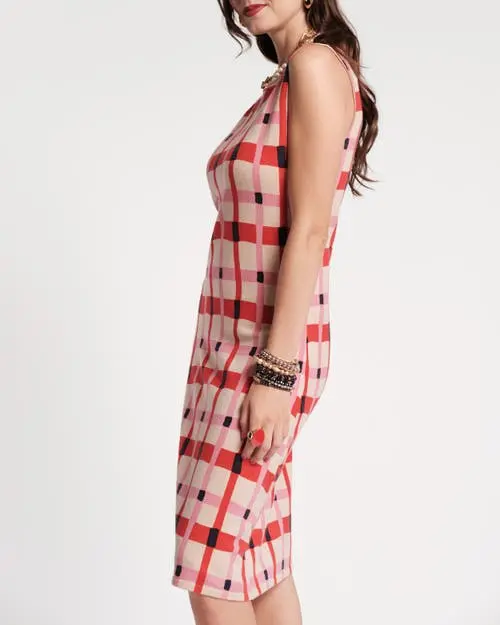 FRANCES VALENTINE Swan Shift Dress Lollipop