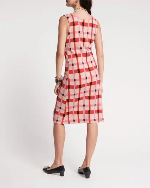 FRANCES VALENTINE Swan Shift Dress Lollipop