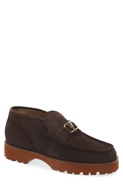 Valentino Garavani Vlogo Signature Leather Loafer Boot