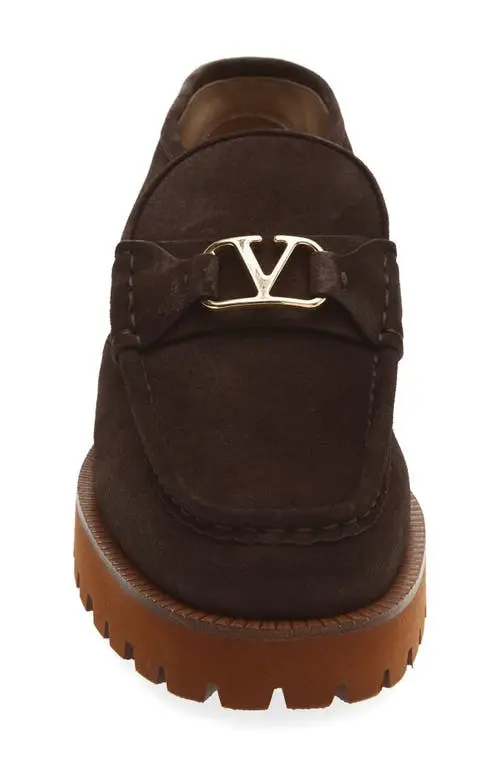 Valentino Garavani Vlogo Signature Leather Loafer Boot