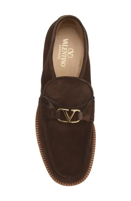 Valentino Garavani Vlogo Signature Leather Loafer Boot