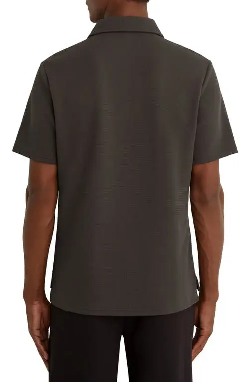 REISS Reed Performance Polo - Brown