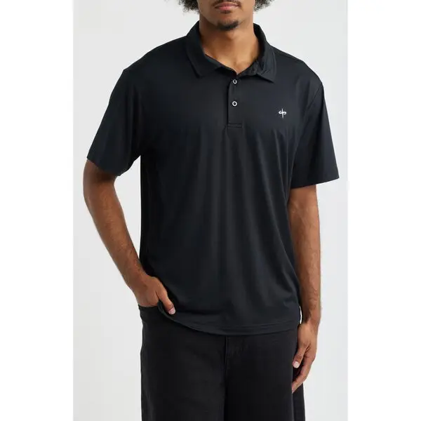 SANTO STUDIO Tempo Performance Polo - Black