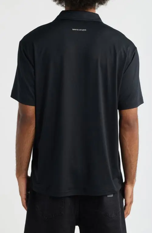 SANTO STUDIO Tempo Performance Polo - Black