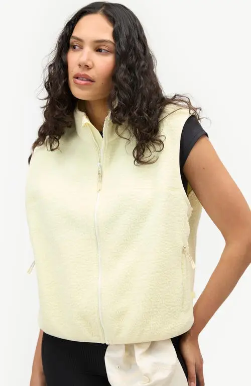 HALFDAYS Chapelle High-pile Fleece Vest - Chardonnay